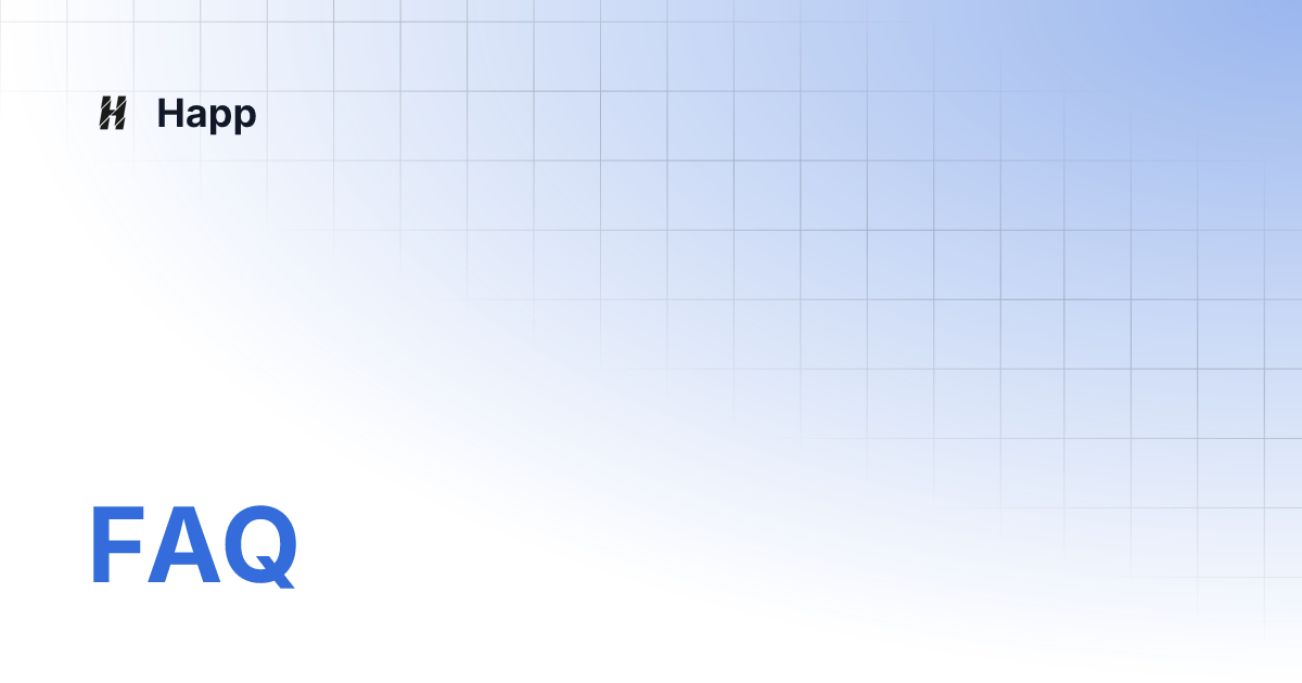 FAQ | Happ